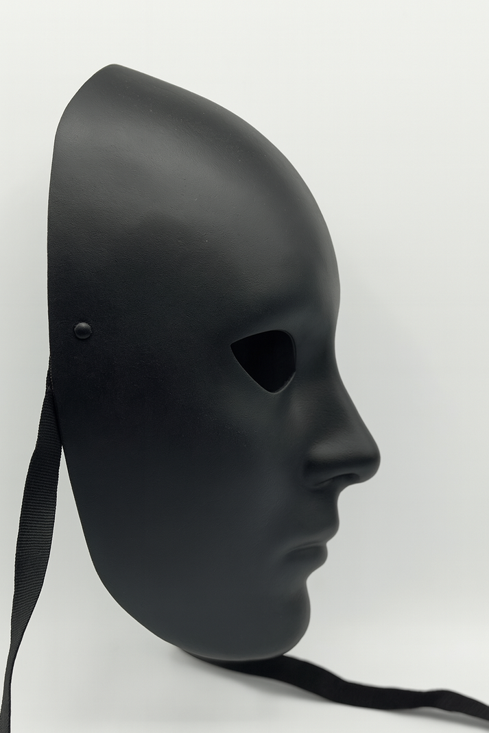 Black full-face mask - Black mask handmade – MaskshopVenice.com