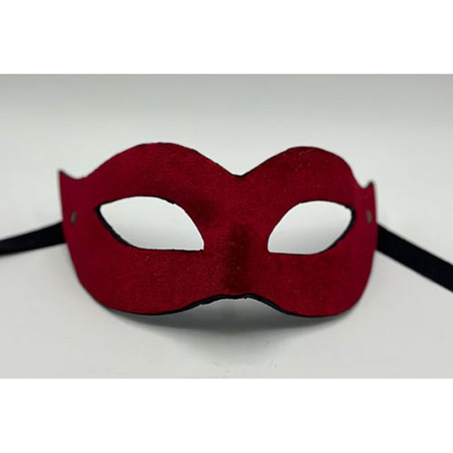 Mask covered with red velvet. – MaskshopVenice.com