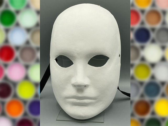 Basic full-face papier-mâché mask – MaskshopVenice.com